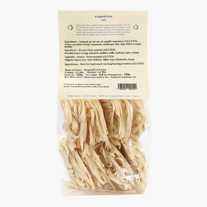 Pâtes Tagliatelle nature - Pâtes Fabre