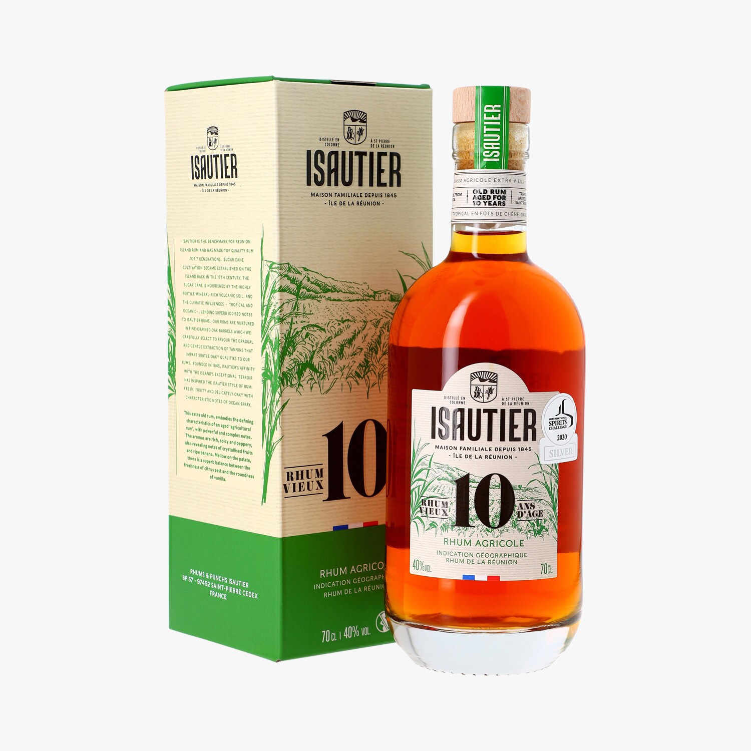 Rhum vieux 10 ans d'âge - Agricole - Isautier