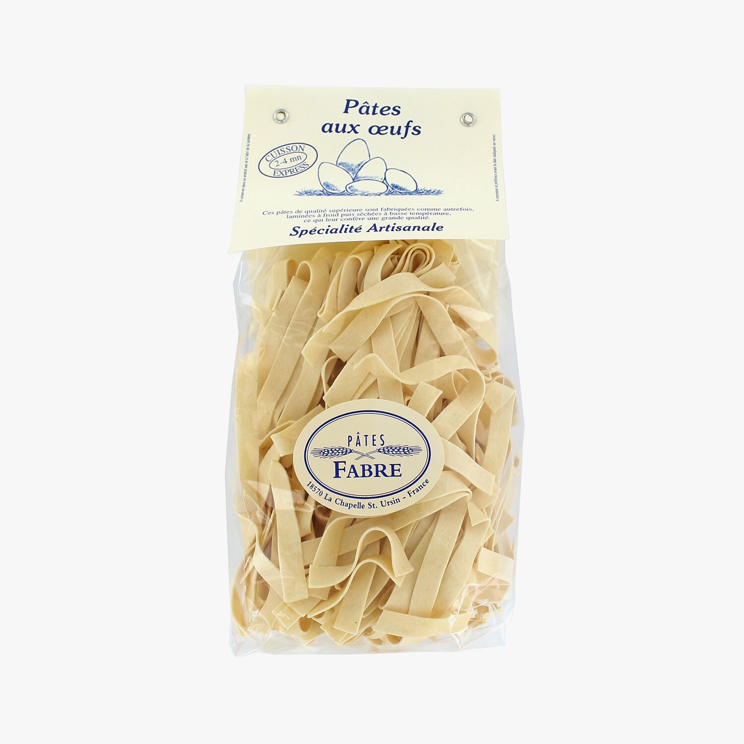 Pâtes parpadelles aux œufs - Pâtes Fabre