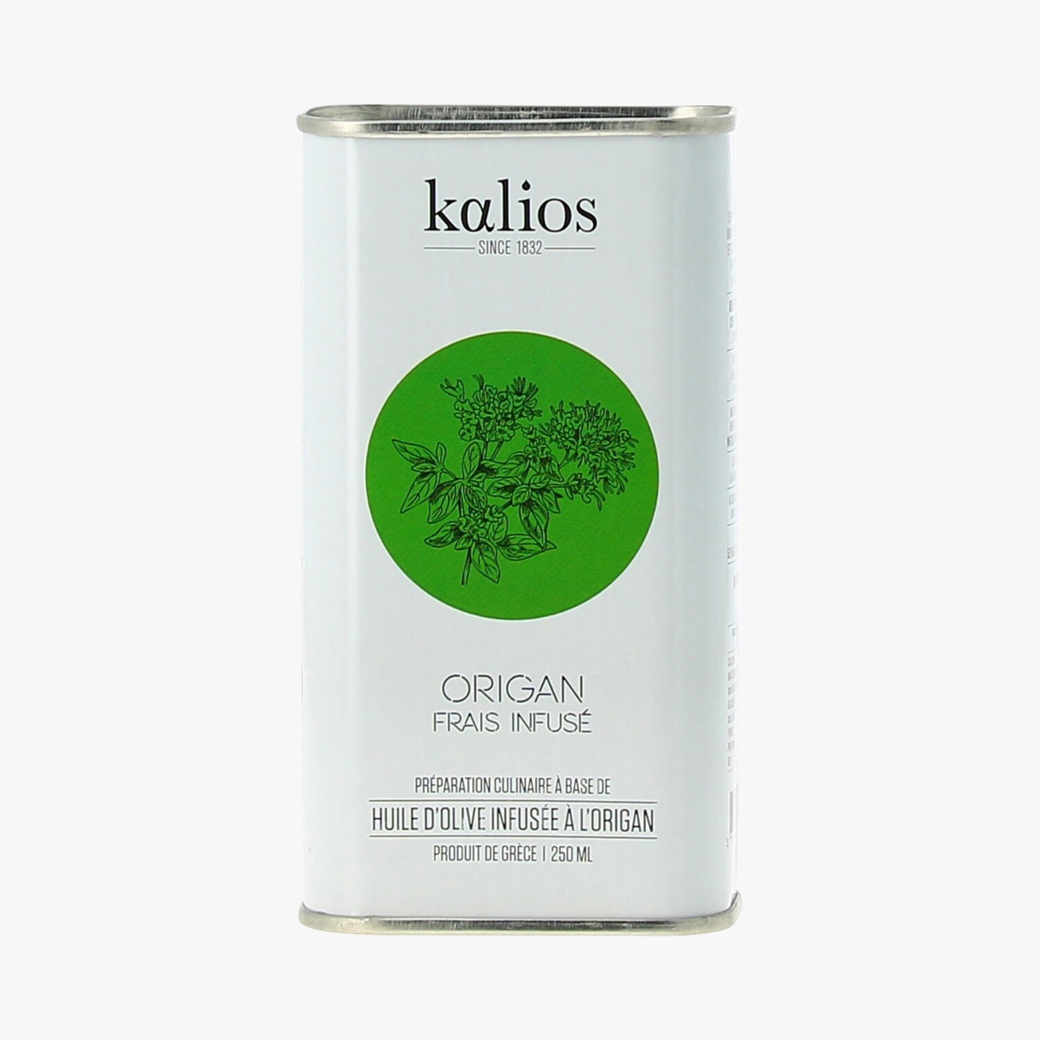 Préparation culinaire à base d'huile d'olive infusée à l'origan - Kalios