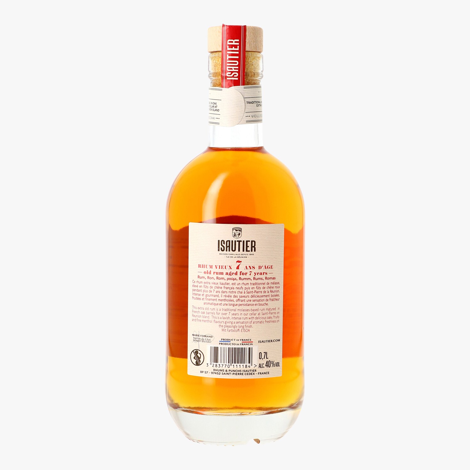 Rhum vieux 7 ans d'âge - Traditionnel - Isautier