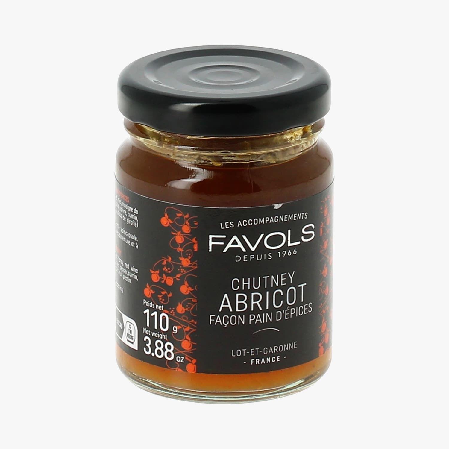 Chutney abricot façon pain d'épices - Favols