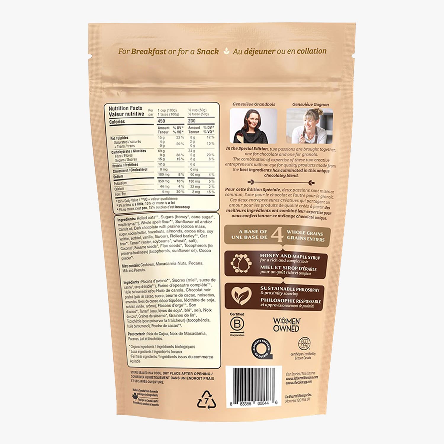 Grand Granola Chocolatier - La Fourmi Bionique