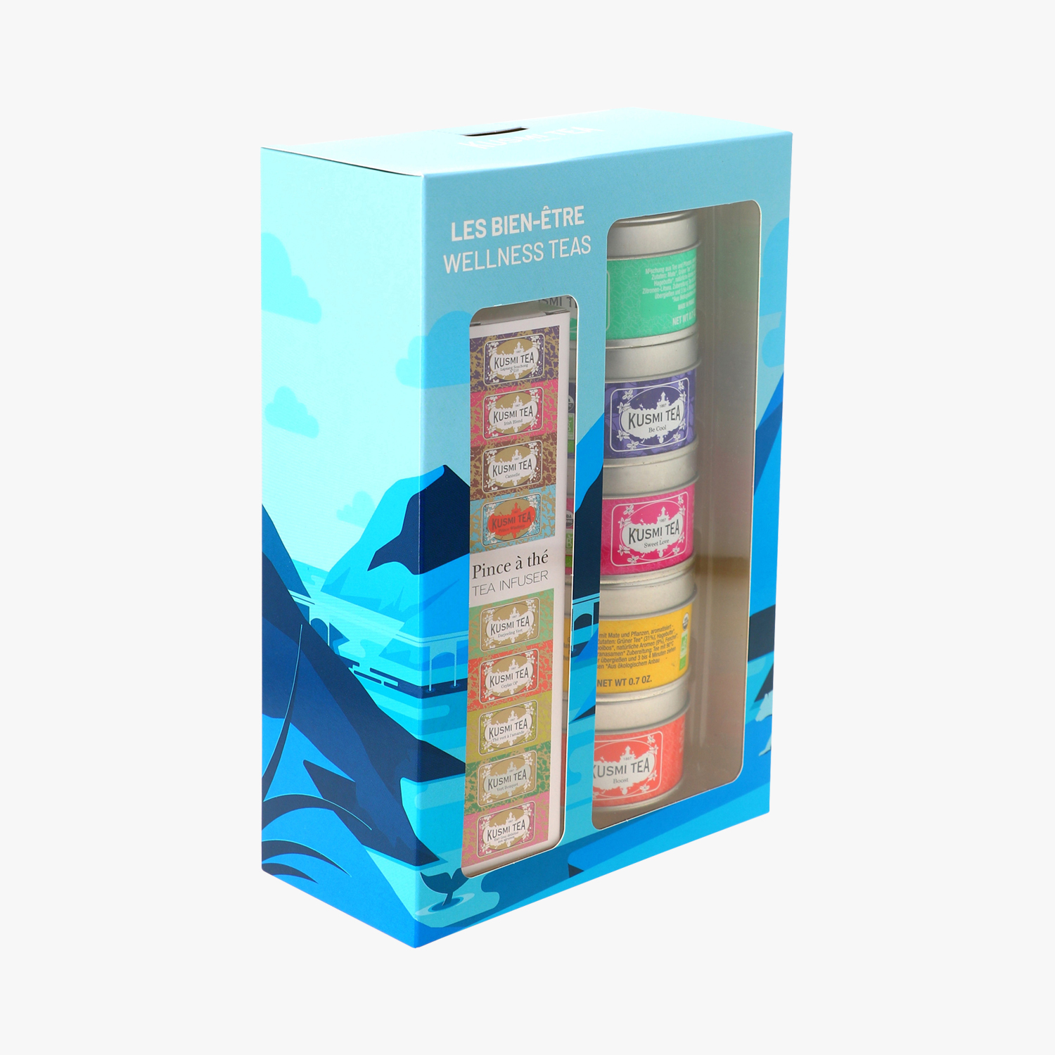 Coffret bio les bien-être avec pince à thé - Kusmi Tea | La Grande Épicerie