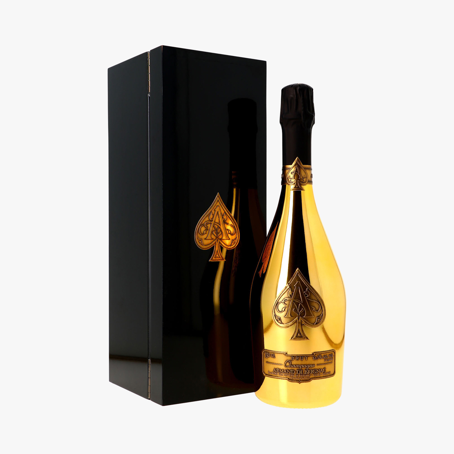 Champagne Armand de Brignac, Brut Gold, sous coffret - Armand de ...