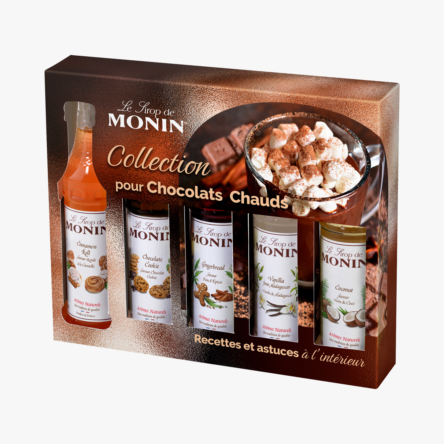 Coffret sirops pour chocolat chaud - Monin | La Grande Épicerie