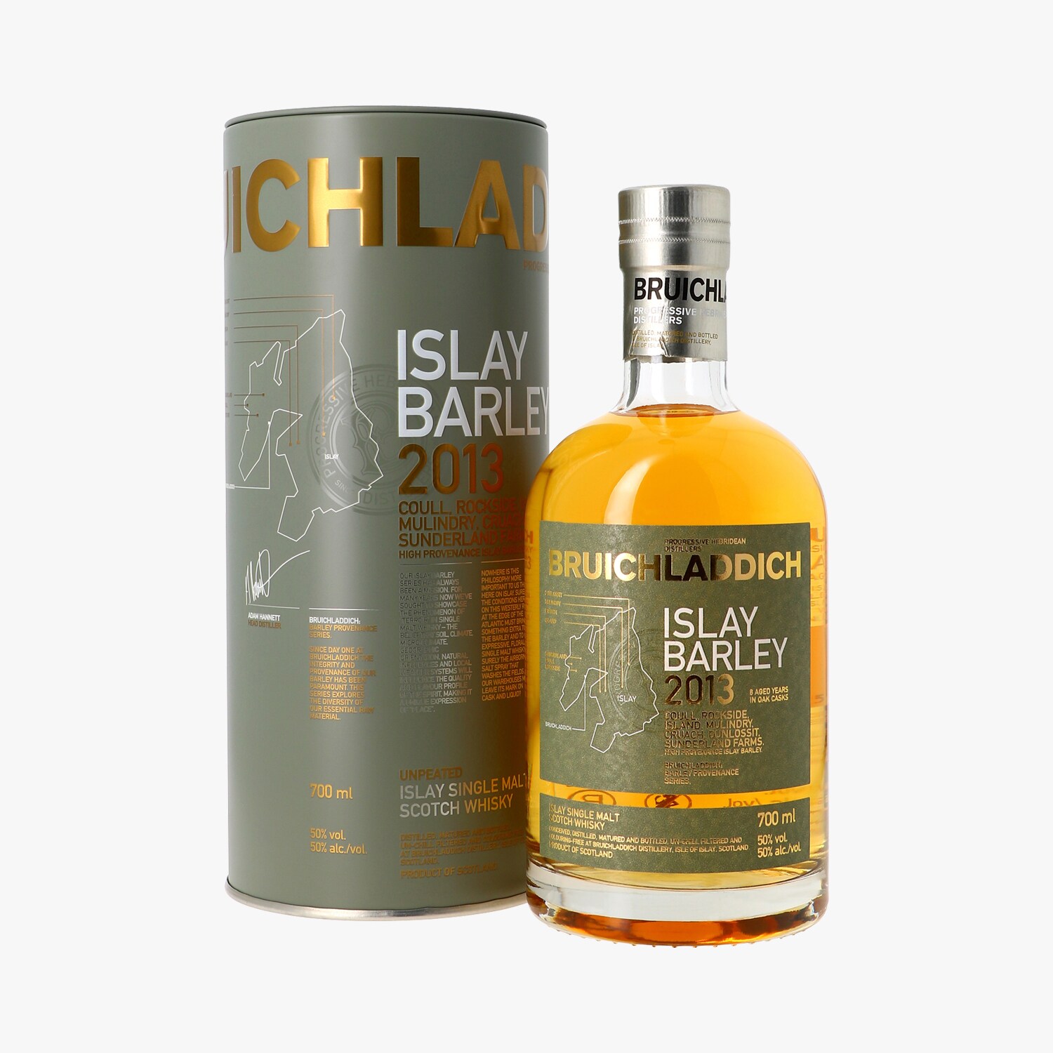 Bruichladdich, Whisky Islay Barley, 2013, 8 ans d'âge, sous coffret ...