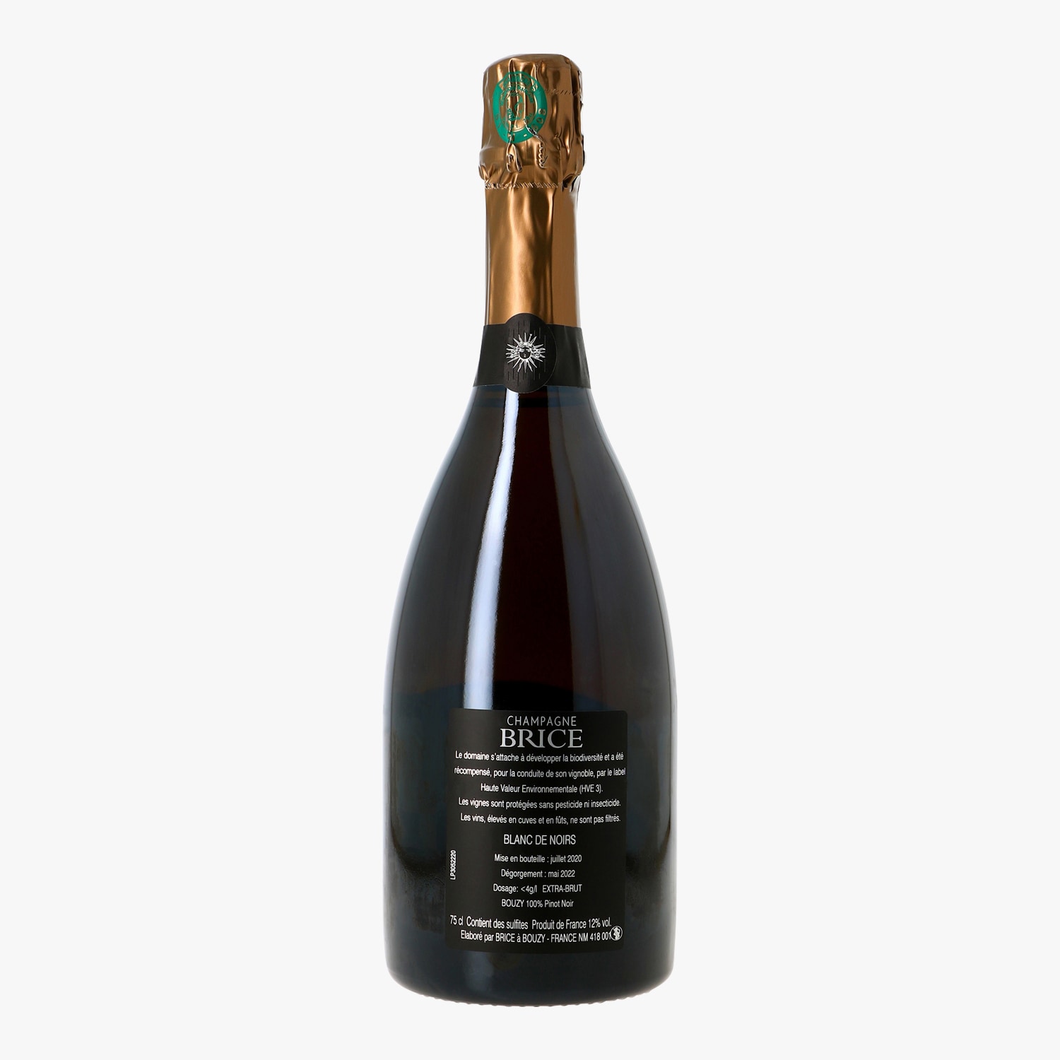 Champagne Brice, Grand cru Bouzy, Blanc de Noirs - Champagne Brice