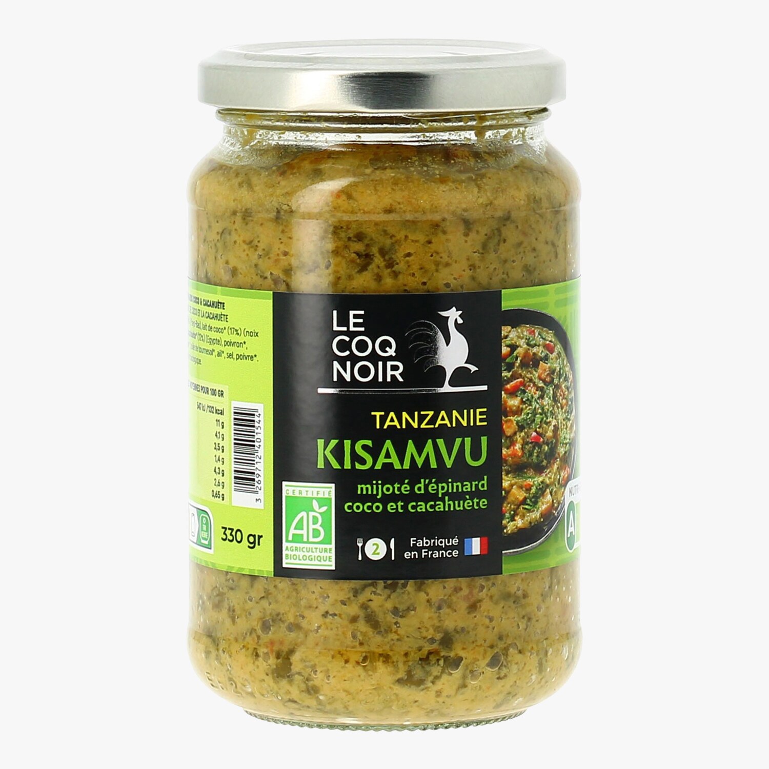 Tanzanie kisamvu mijoté d'épinard coco et cacahuète - Le Coq Noir