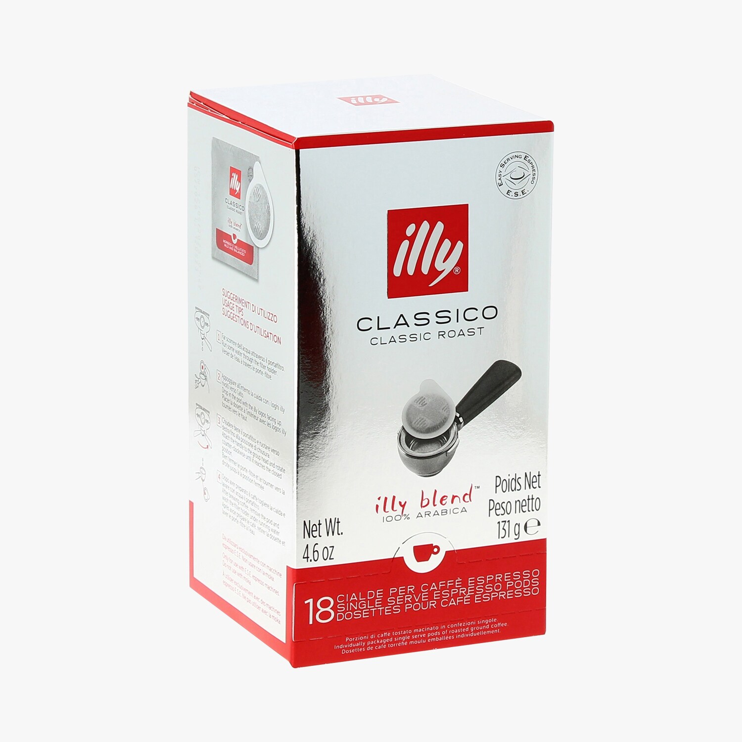 Café expresso 100% Arabica - 18 dosettes - Illy