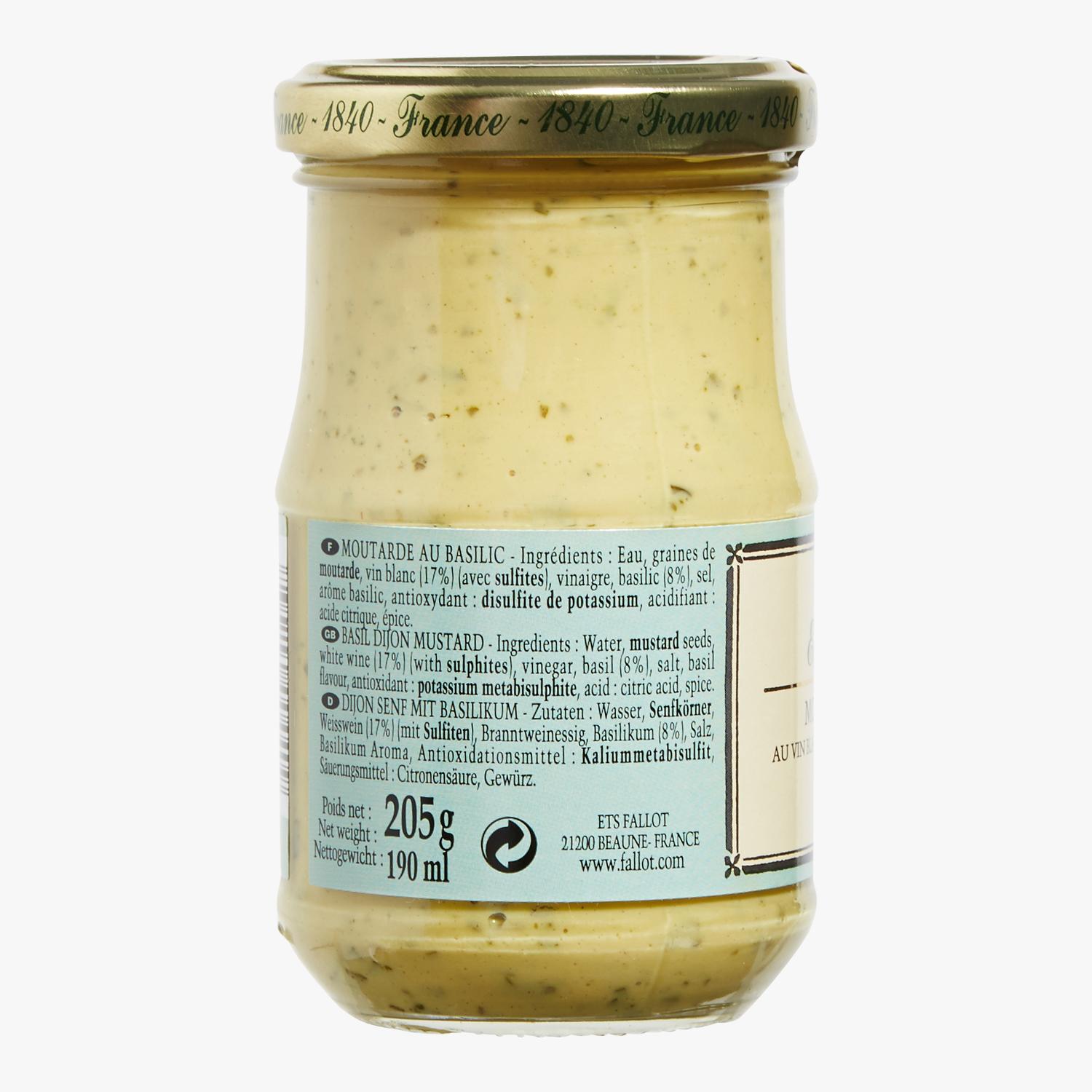 Moutarde au basilic - Edmond Fallot | La Grande Épicerie