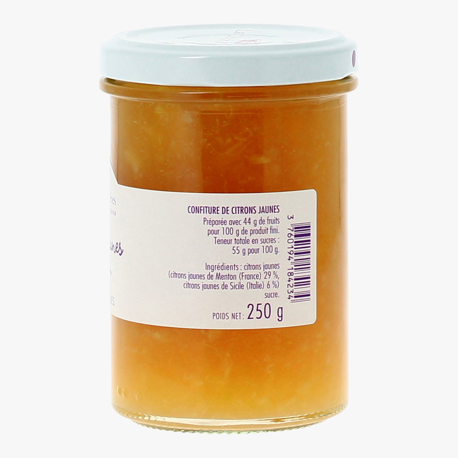 Confiture de citrons jaunes - La Cour d'Orgères | La Grande Épicerie